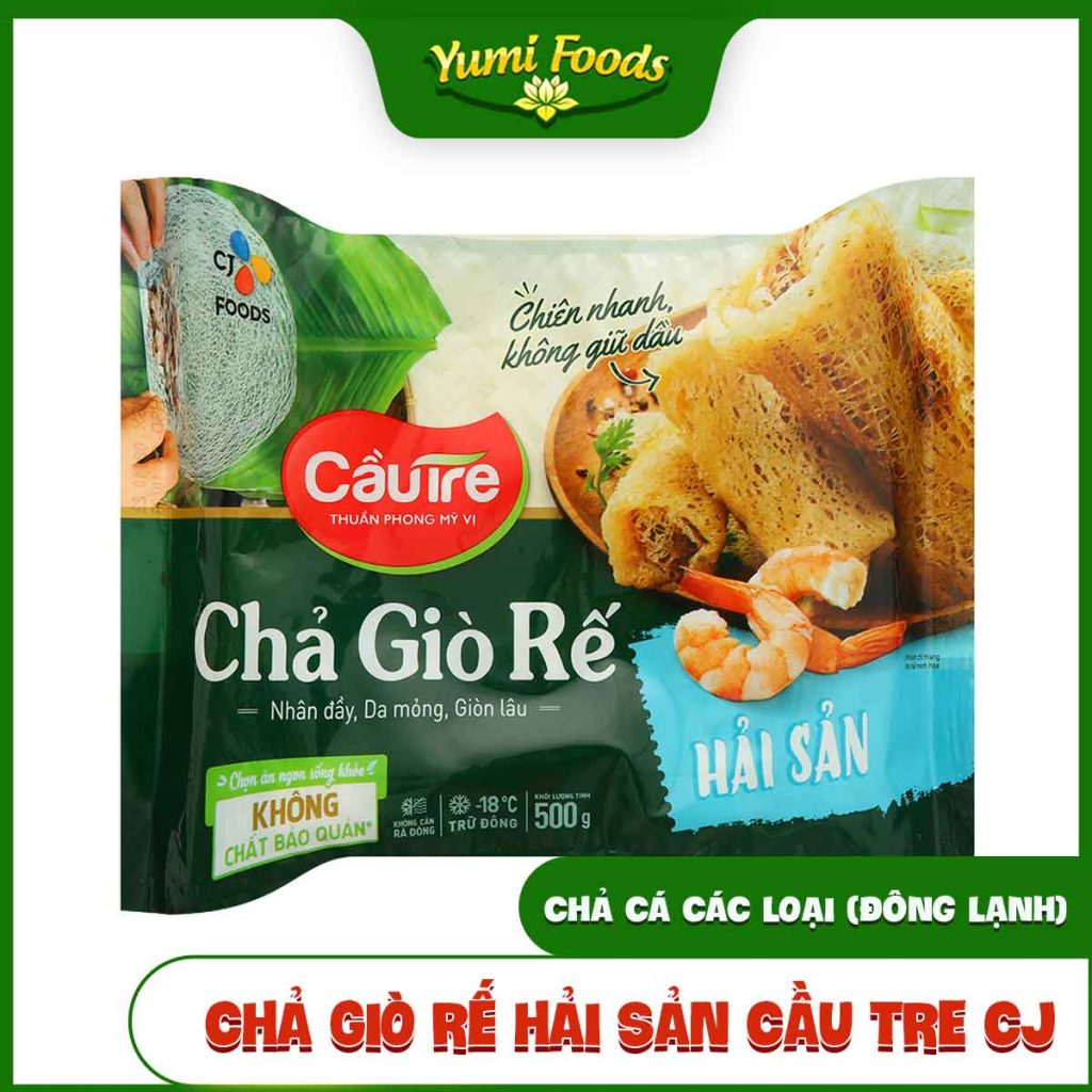 Chả Giò Rế Hải Sản Cầu Tre CJ 500g - Hương vị quê nhà